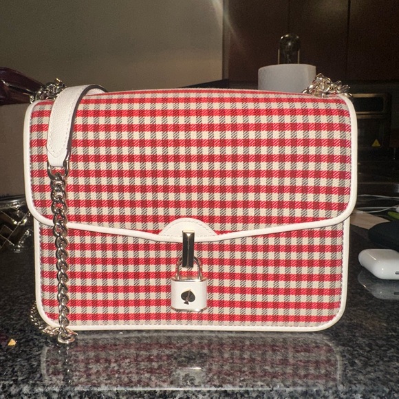 kate spade | Bags | Kate Spade Red And White Checkered Womens Bag ...